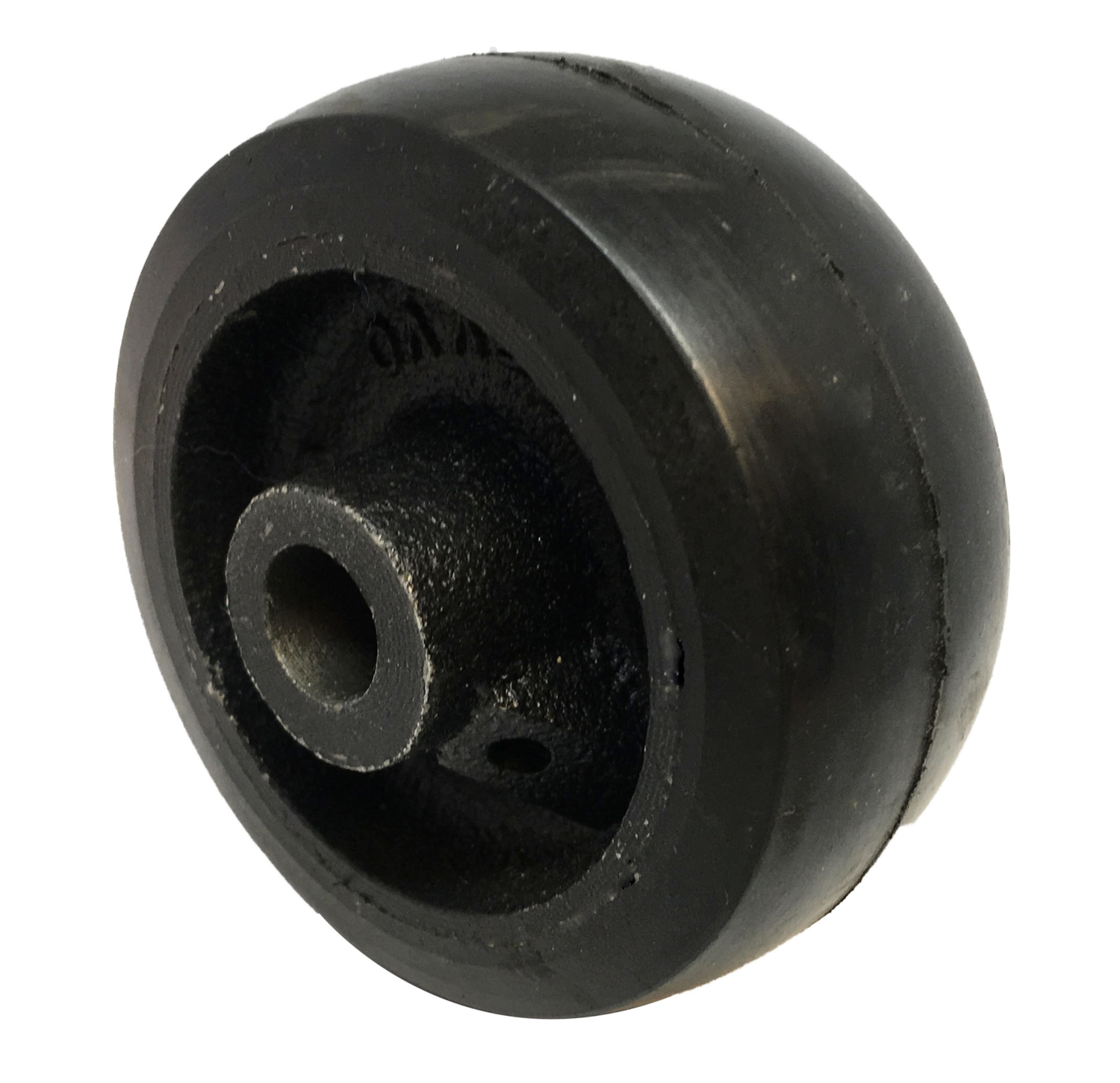 Castor Wheel 75mm | Rubber Tyre / Cast Iron, 80kg, 12mm Plain Bore ...