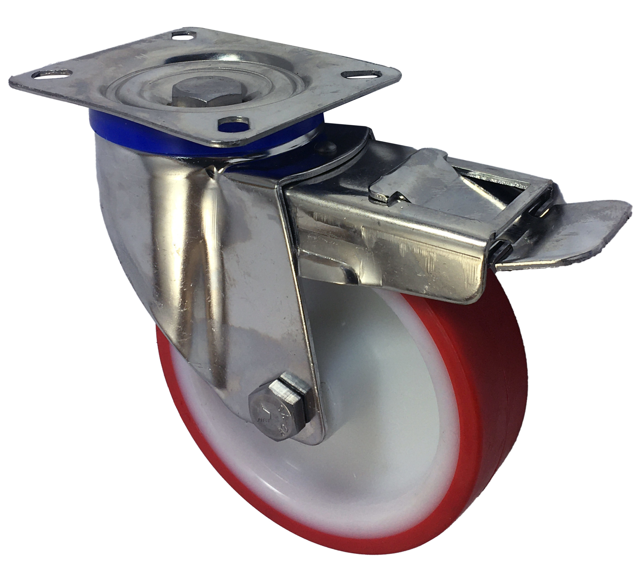 125mm Stainless Steel Swivel Castor With Brake, 150kg Capacity ...