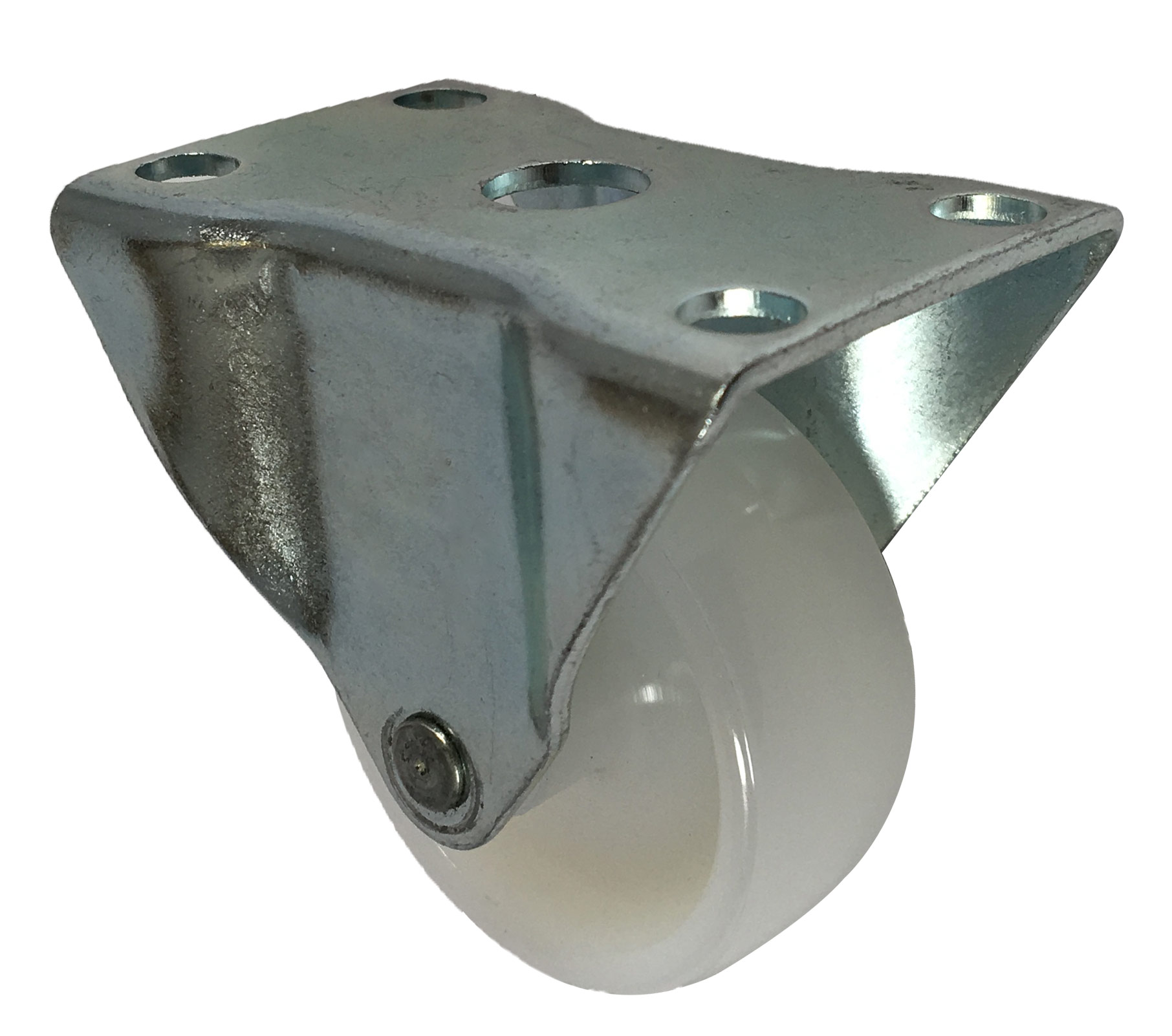 50mm Fixed Castor, 40kg Capacity | Nylon Wheel, Plain Bore (1350260 ...