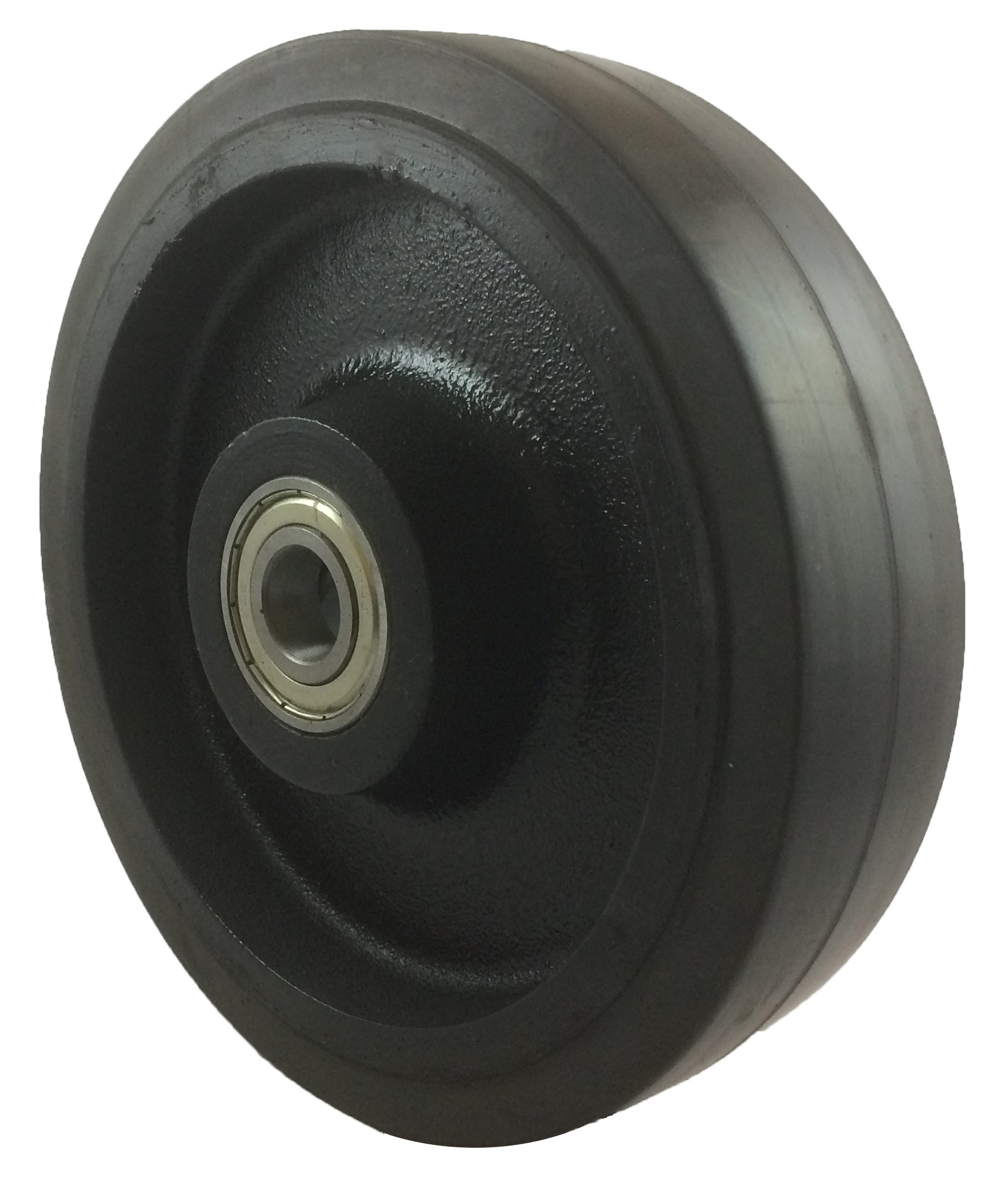 Castor Wheel 150mm | Rubber Tyre / Cast Iron, 400kg, 20mm Ball Bearing ...