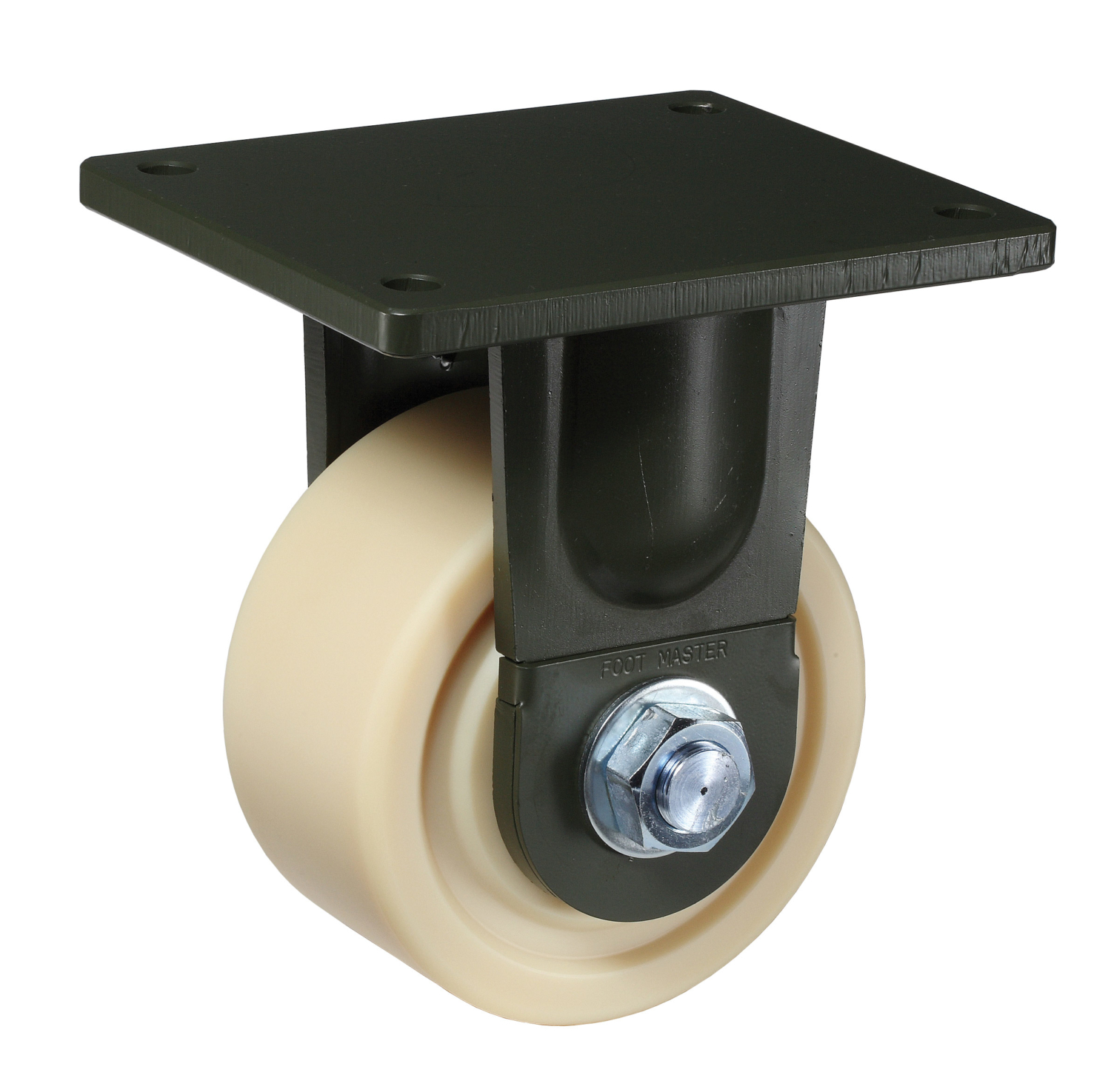 200mm Fixed Castor, 6000kg Capacity | Machine Cast Nylon Wheel, Ball ...