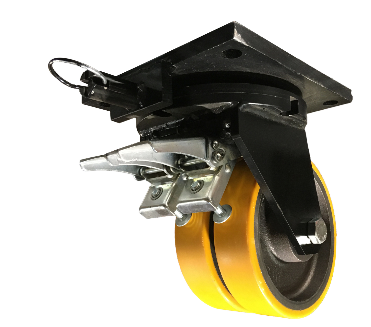 Swivel Castor With Brake (Twin Wheel), 200mm, 2000kg Capacity ...