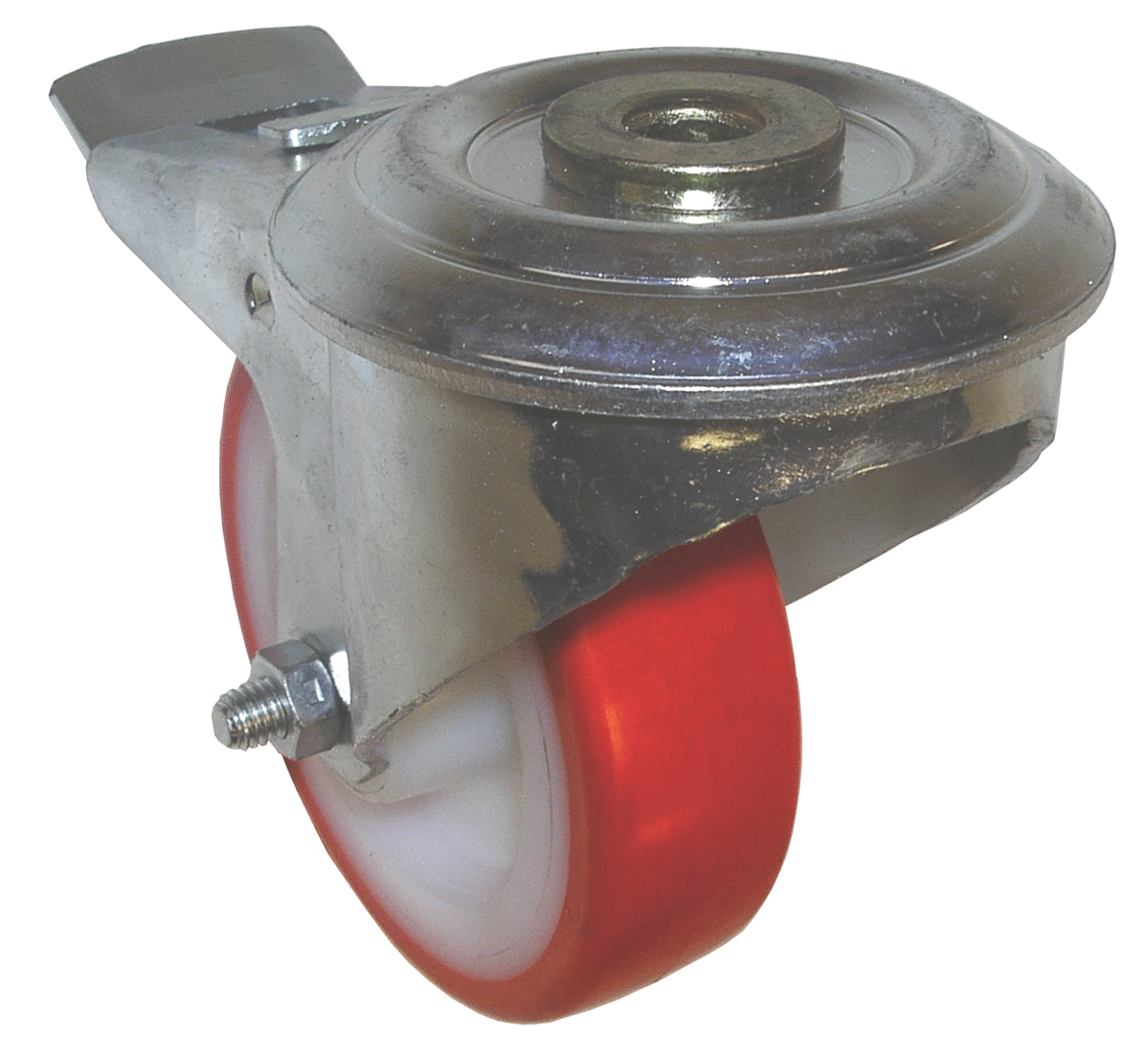 Swivel and Brake Castor (Single Bolt Hole Fitting), 80mm, 100kg ...