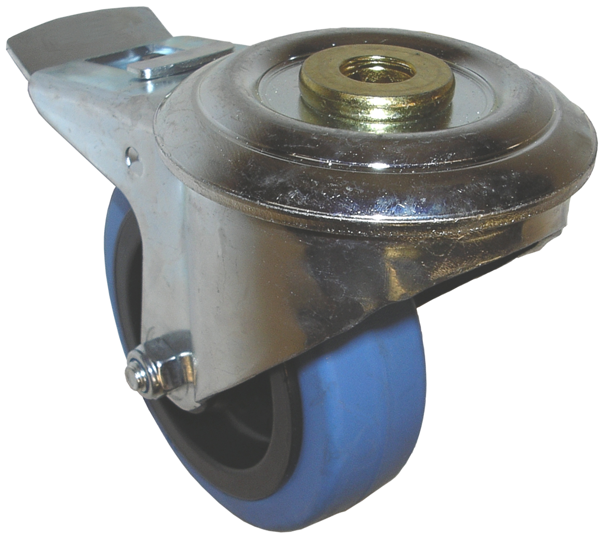 Swivel and Brake Castor (Single Bolt Hole Fitting), 125mm, 150kg ...