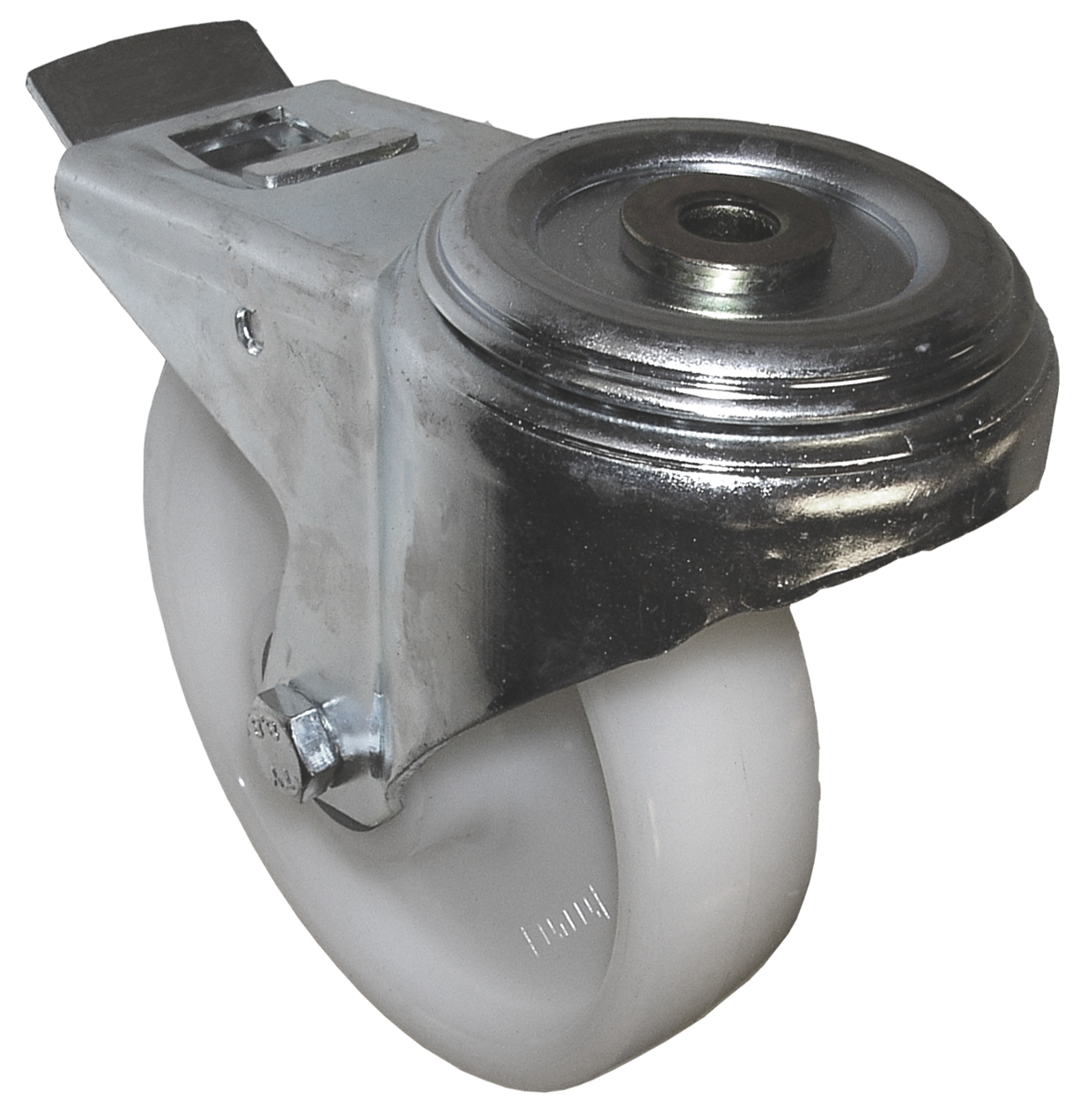 Swivel and Brake Castor (Single Bolt Hole Fitting), 80mm, 150kg ...
