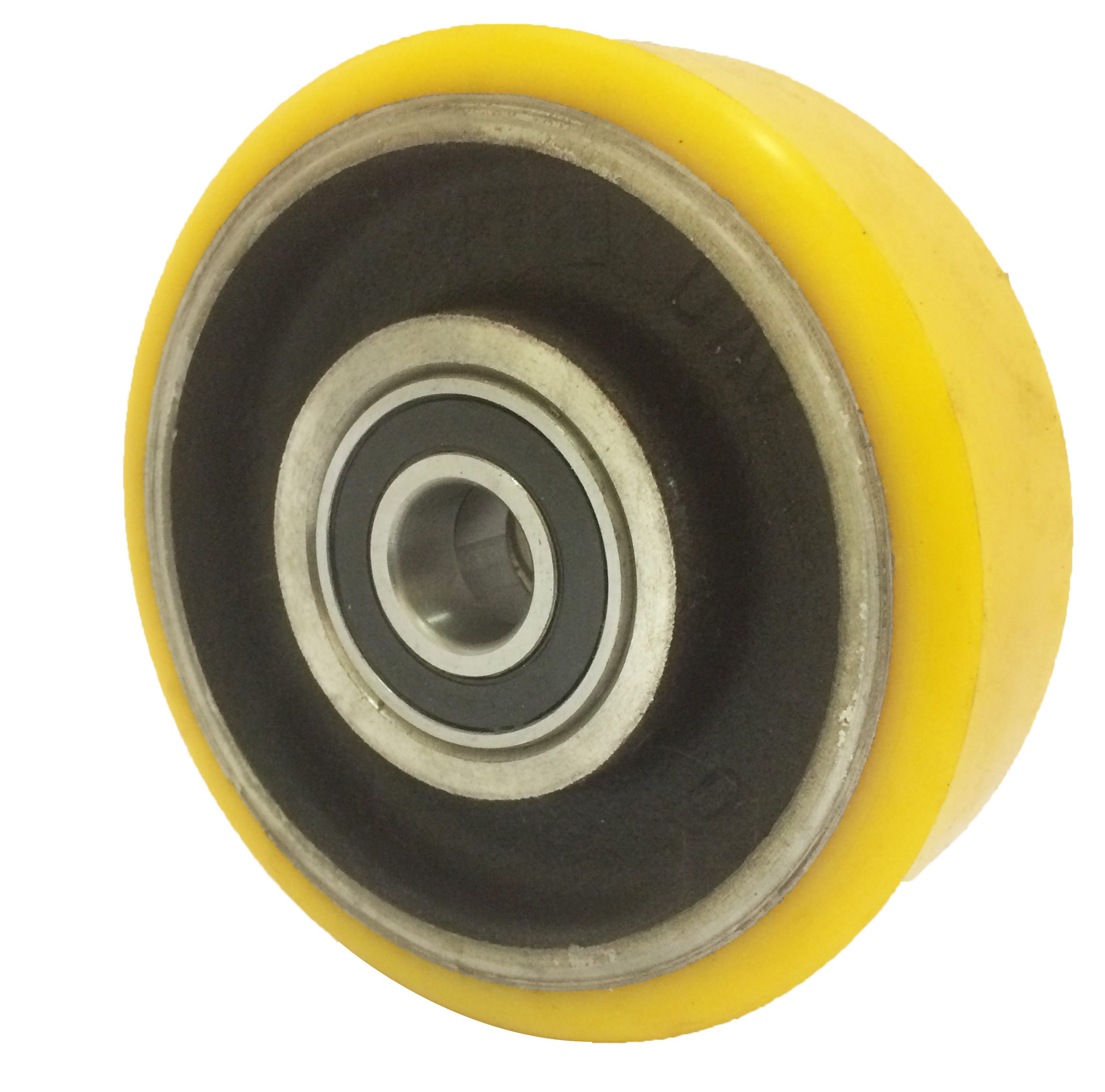 Castor Wheel 125mm | Polyurethane Tyre / Cast Iron Centre, 400kg, 20mm ...