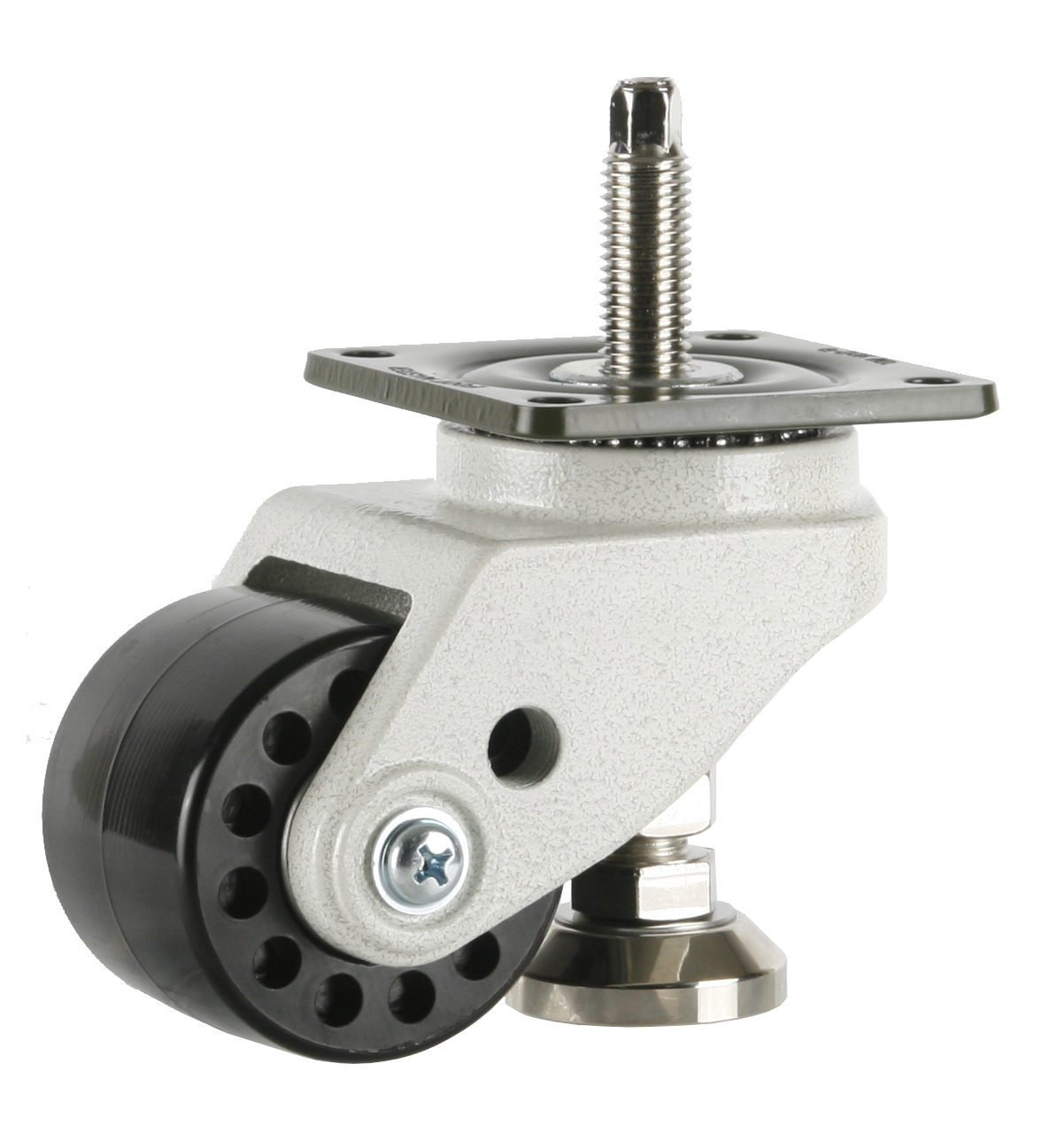 75mm Footmaster Castor with Levelling Foot, 700kg Capacity | Nylon ...