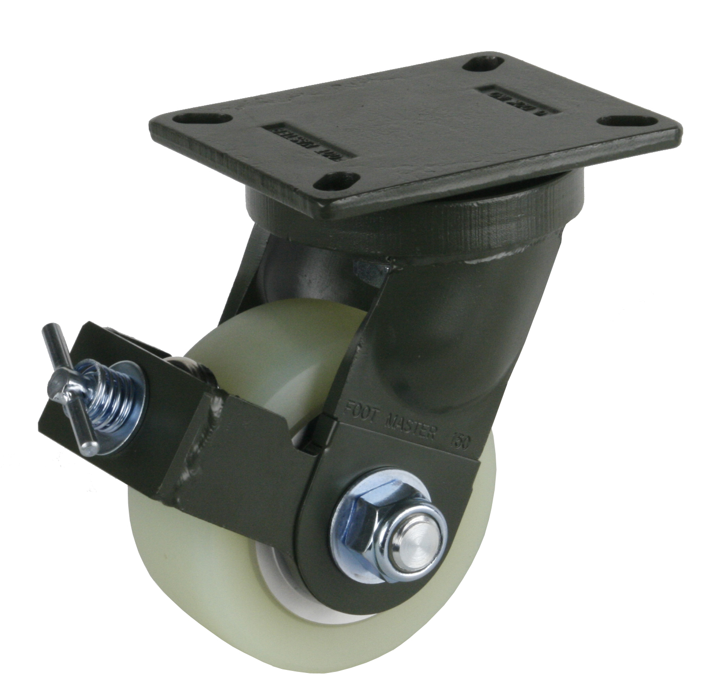 150mm Swivel Castor with Brake, 1500kg Capacity | Polyurethane Tyre ...