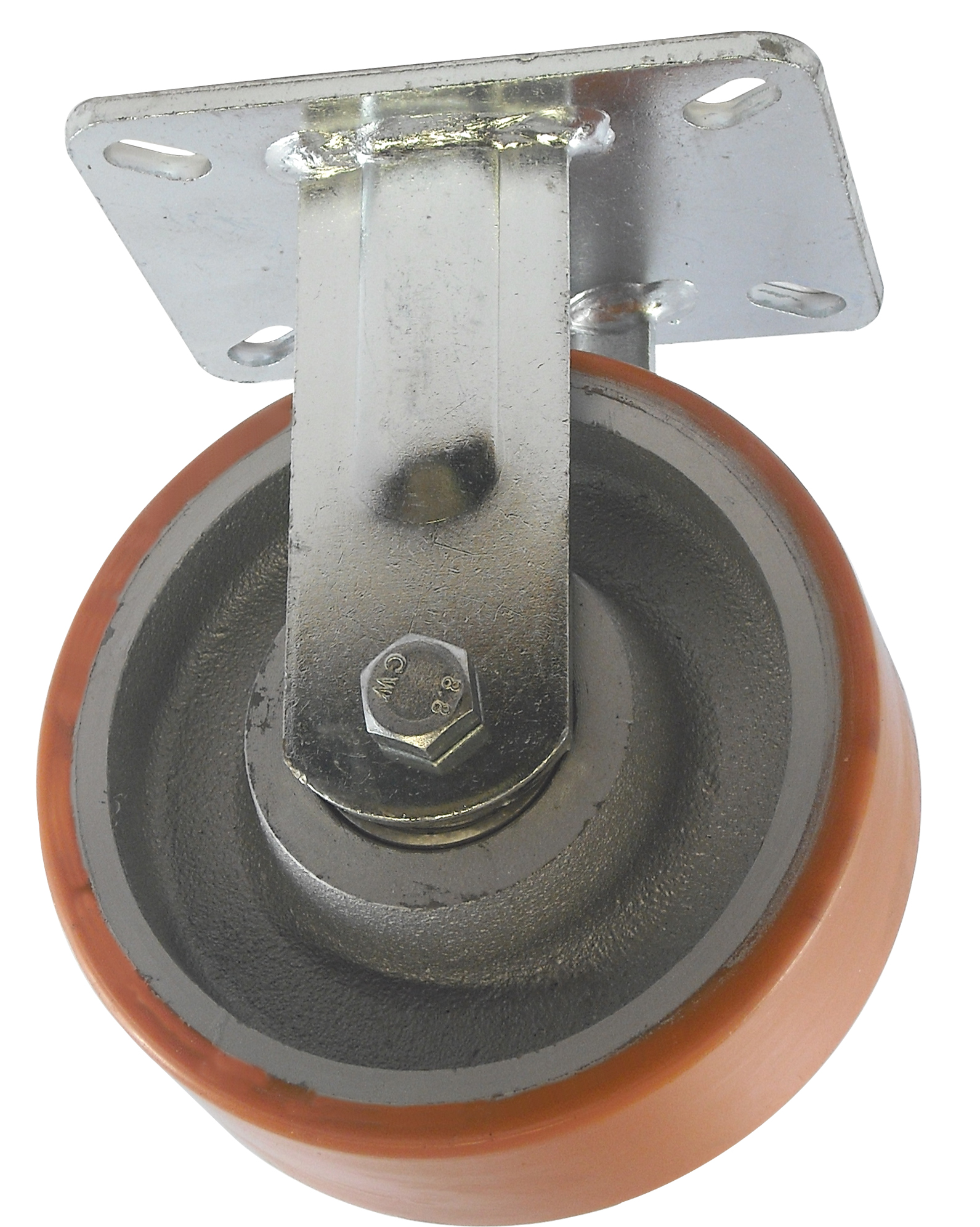 160mm Fixed Castor, 500kg Capacity | Polyurethane Tyre Wheel, Ball ...