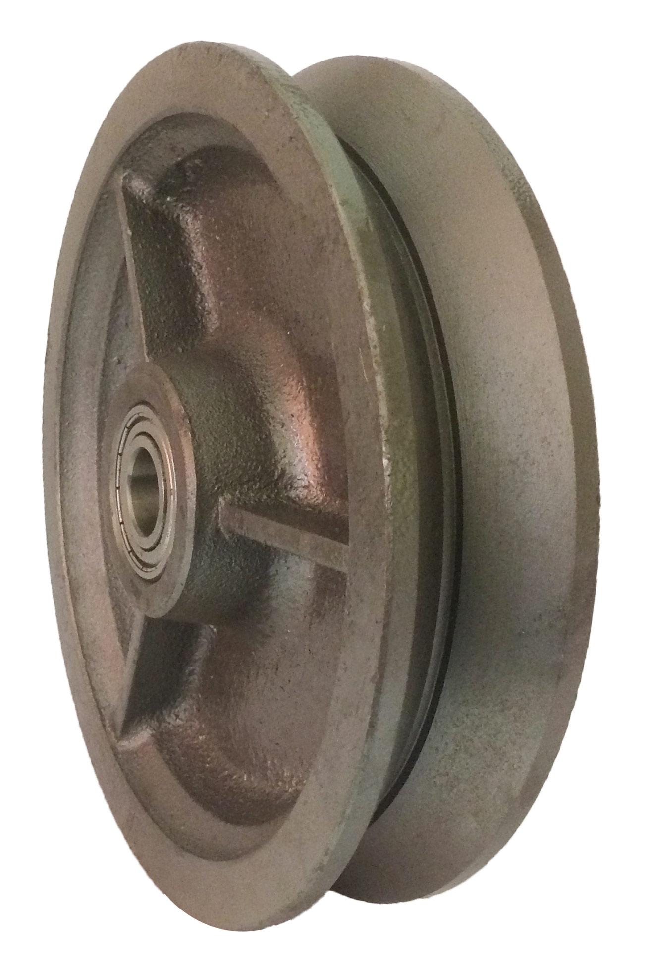 SCC -6" Semi Steel Cast Iron V-Groove Wheel Only W/Roller Bearing -1200 ...