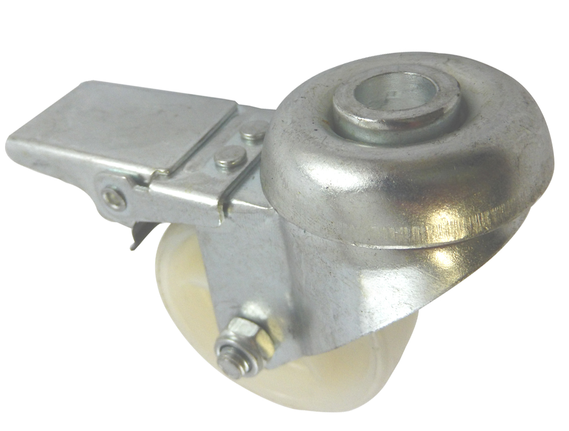 50mm Swivel and Brake Castor, 55kg Capacity | Polypropylene Wheel ...