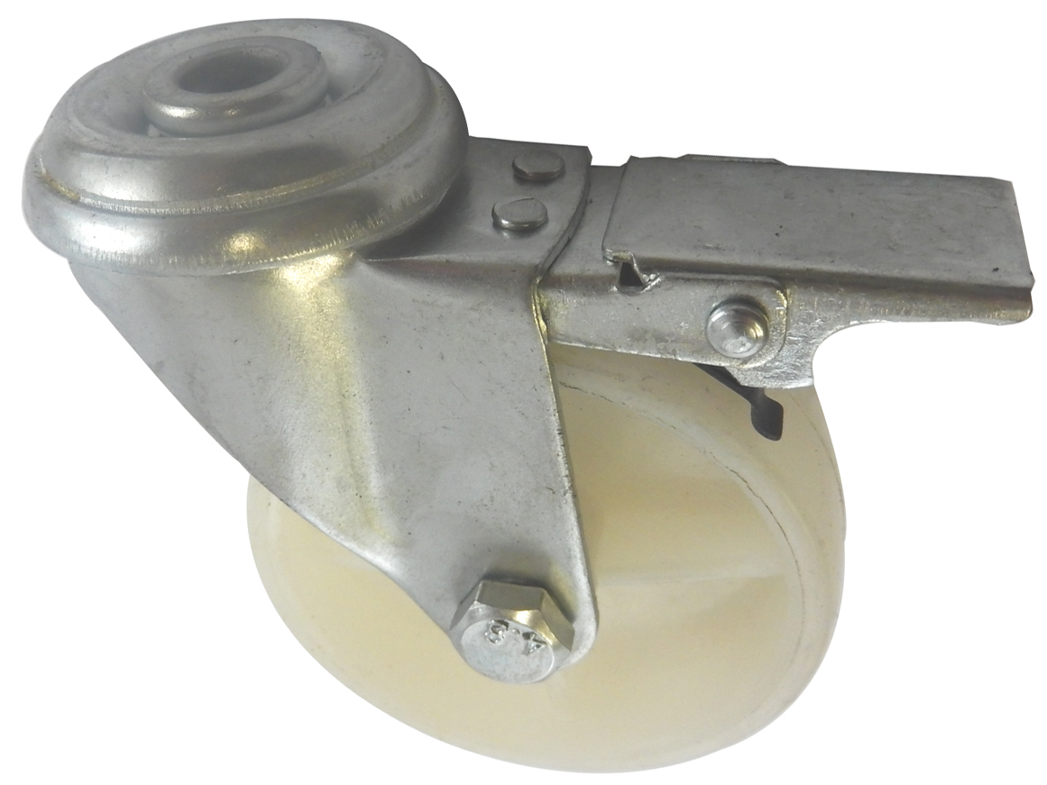 75mm Swivel and Brake Castor, 70kg Capacity | Polypropylene Wheel ...