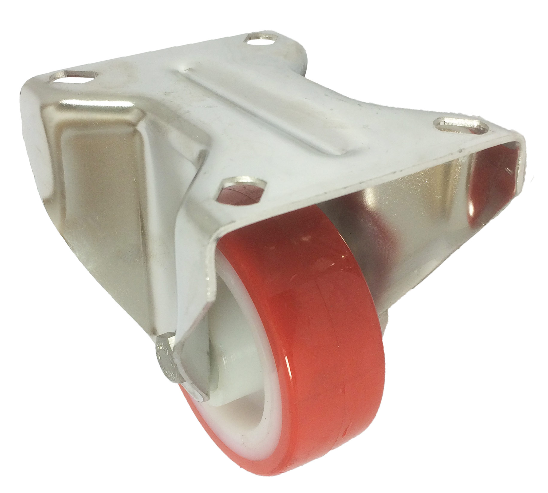 80mm Stainless Steel Fixed Castor, 120kg Capacity | Polyurethane Tyre ...