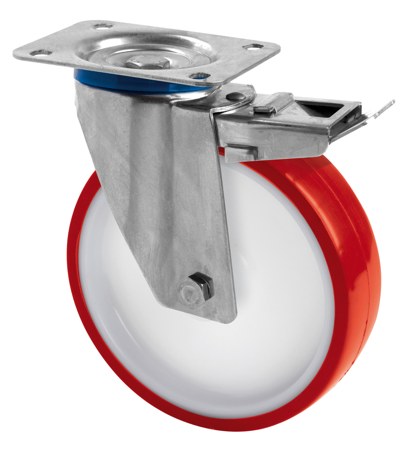 Braked Castors | Keystone Castors - Trolley, DIY and Industrial Duty ...