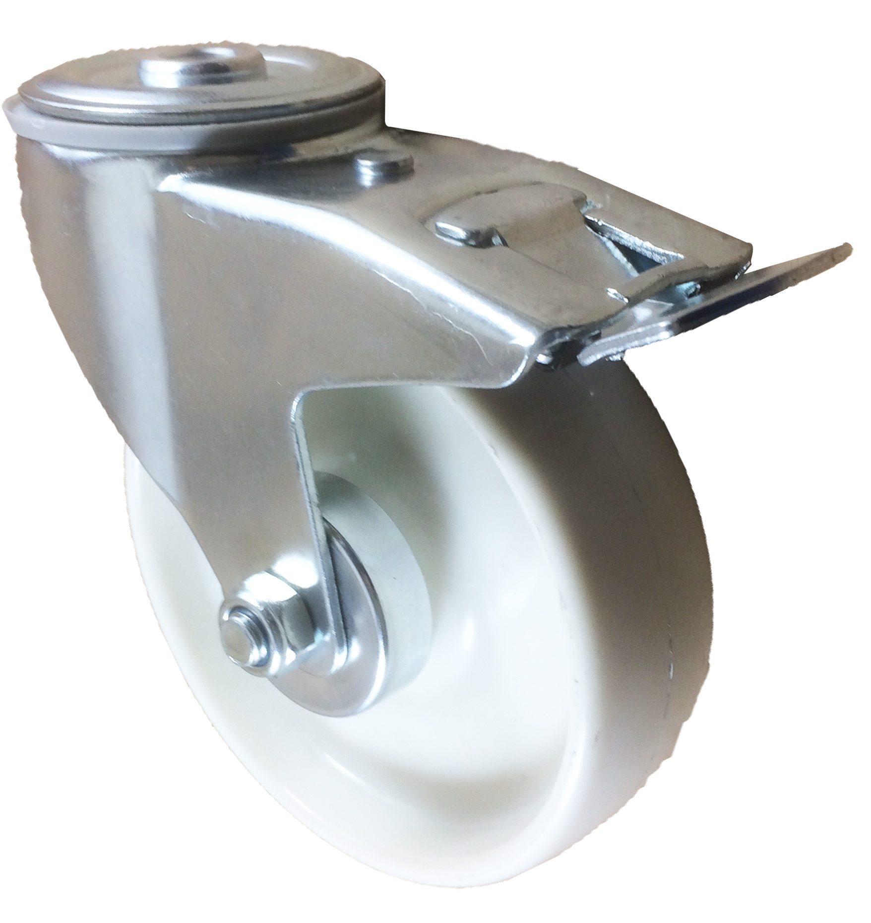 125mm Swivel and Brake Castor, 150kg Capacity | Nylon Wheel, Ball ...