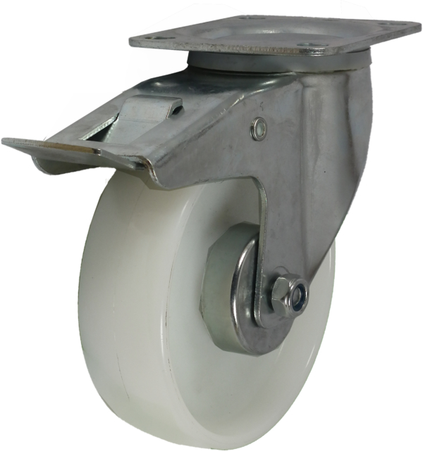 Braked Castors | Keystone Castors - Trolley, DIY and Industrial Duty ...