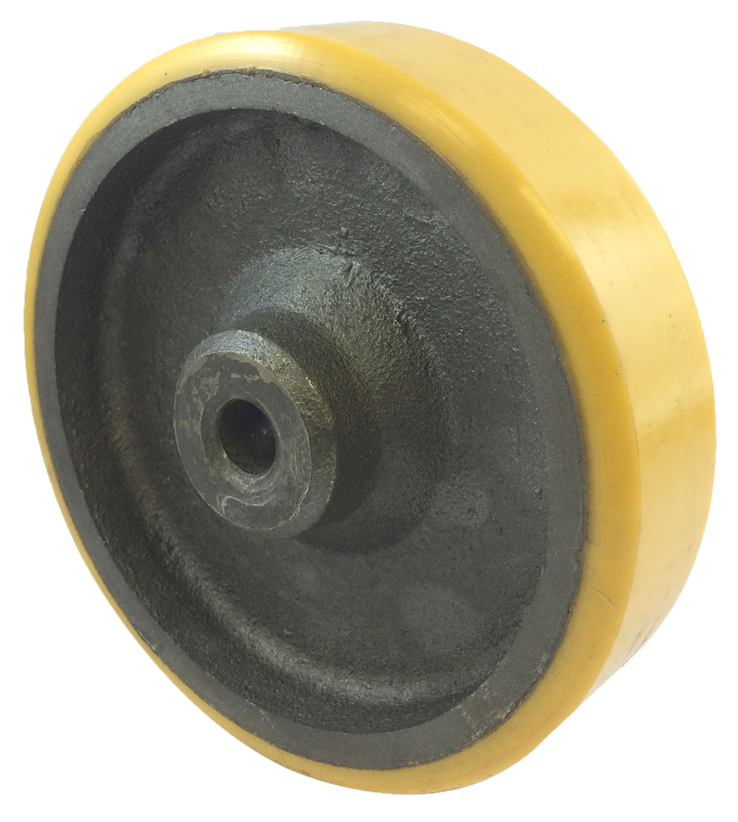 Castor Wheel 100mm | Polyurethane Tyre / Cast Iron Centre, 250kg, 12mm ...