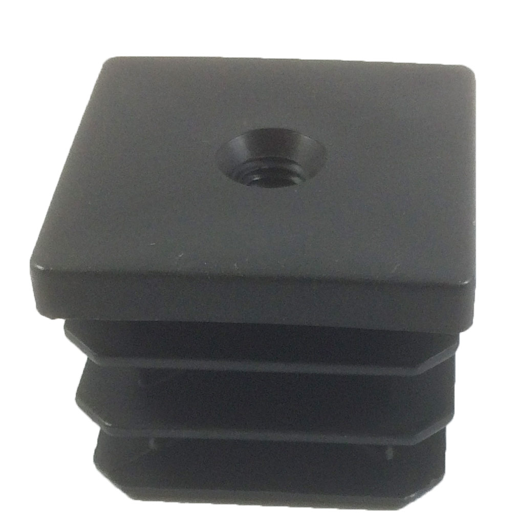 Threaded Inset, Square, M10 | Suits 50mm x 50mm Tube OD with 1.5mm Wall ...