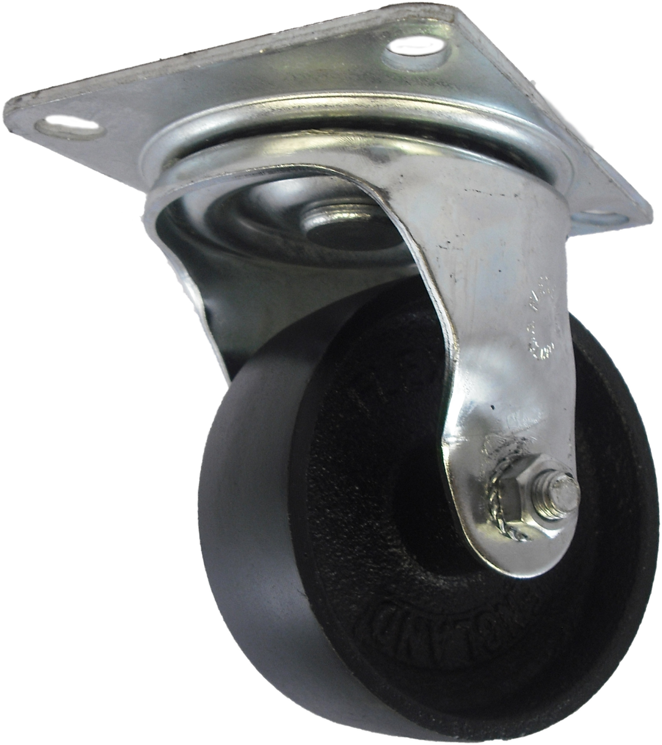 75mm Swivel Castor, 170kg Capacity | Cast Iron Wheel, Plain Bore (361CI ...