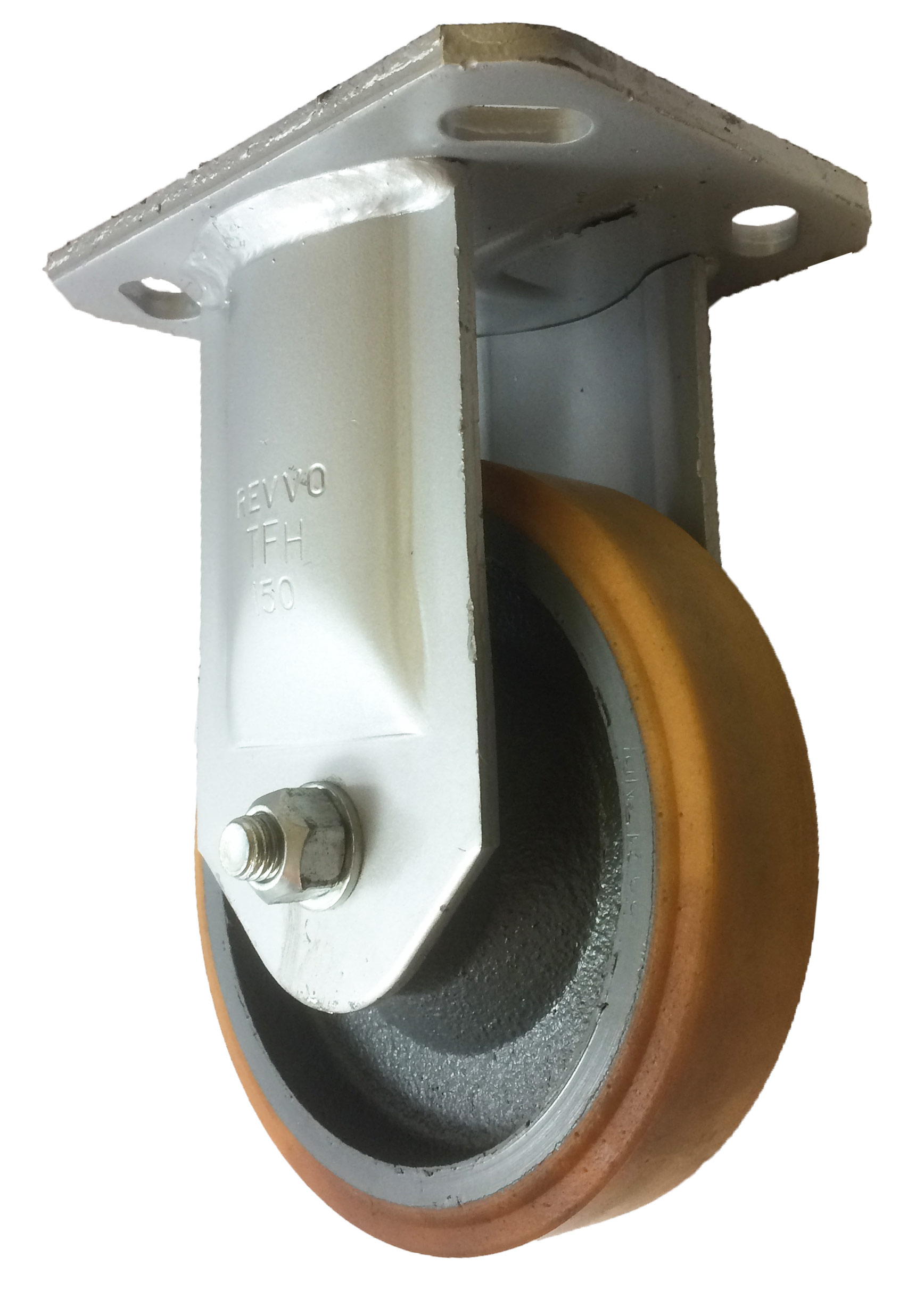 200mm Fixed Castor, 1100kg Capacity | Polyurethane Tyre Wheel, Roller ...