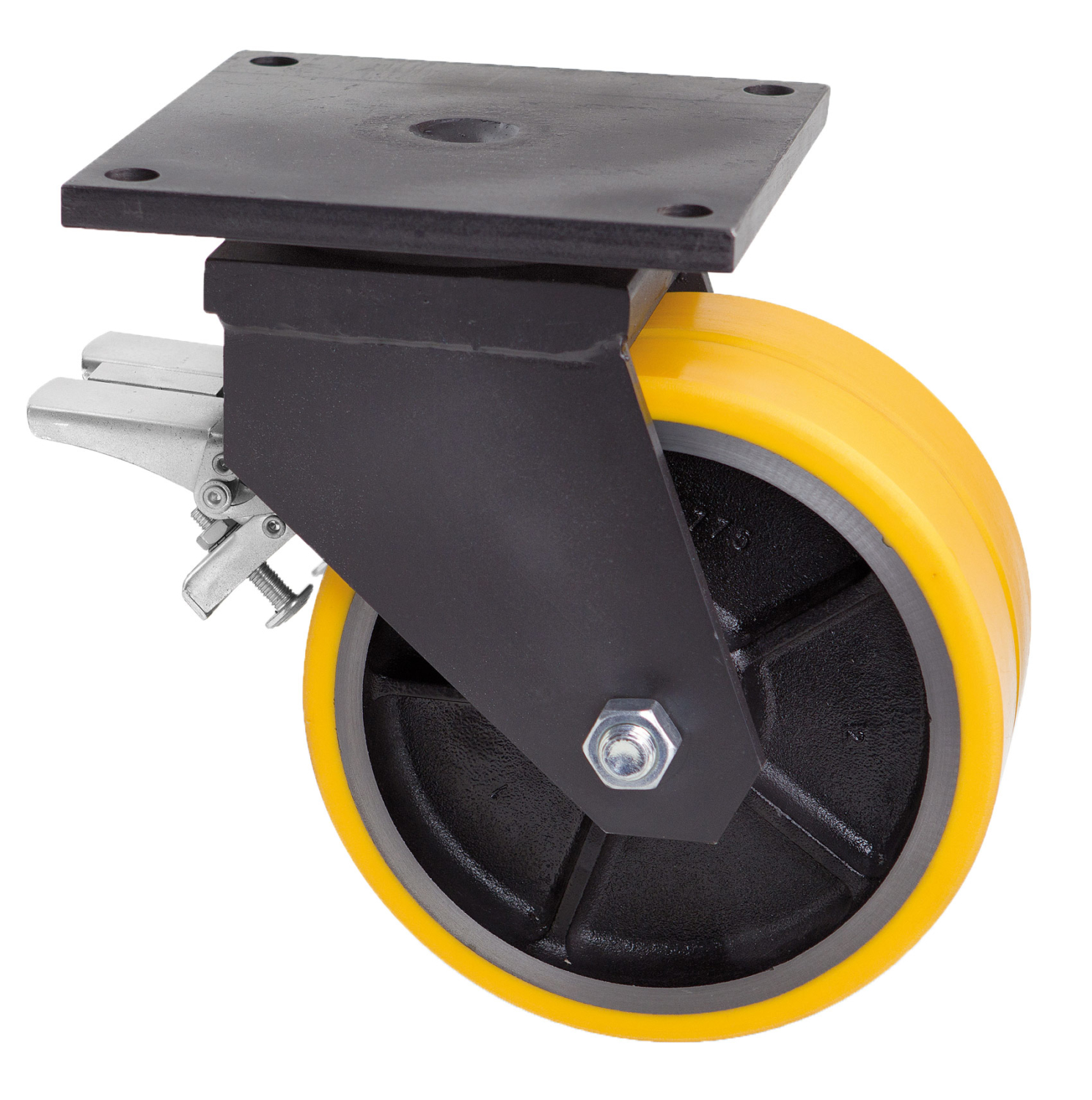 Swivel Castor With Brake (Twin Wheel), 300mm, 4000kg Capacity ...