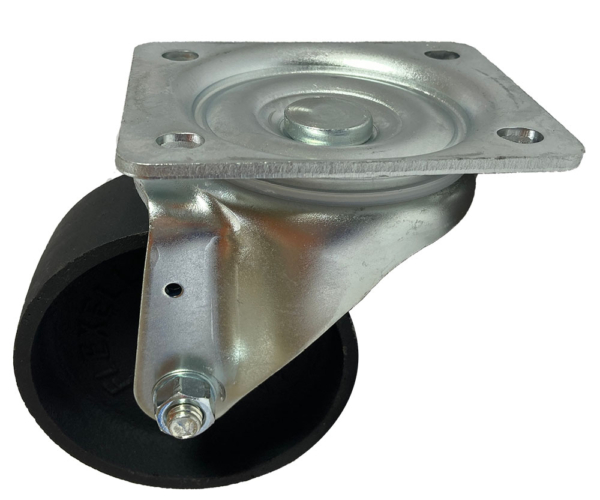 Swivel Castor, 250kg Capacity | 100mm Cast Iron Wheel with Roller ...