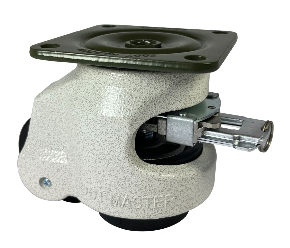63mm Footmaster Levelling Castor, 500kg Capacity | 63mm Nylon Wheel ...