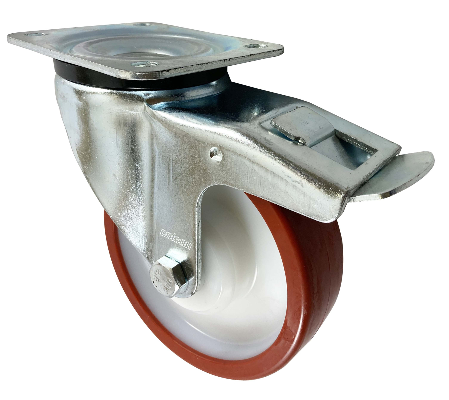 150mm Swivel Castor with Brake, 500kg Capacity | Polyurethane Tyre ...