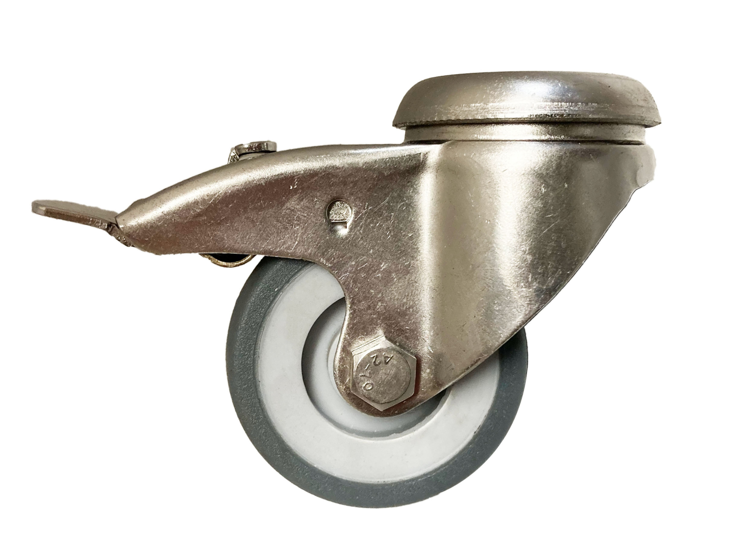 50mm Stainless Steel Swivel Castor (BH) With Brake, 50kg Capacity ...