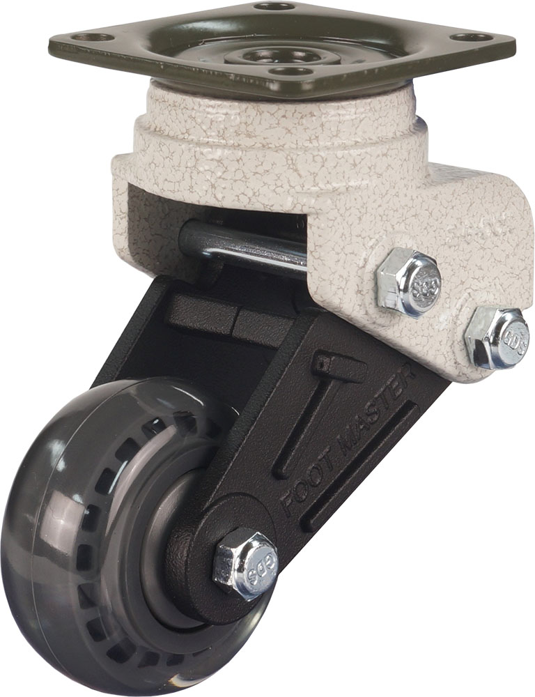 50mm Shock Absorbing Fixed Castor, 40kg Capacity | Polyurethane Tyre ...
