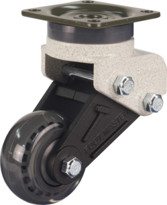 50mm Shock Absorbing Swivel Castor, 40kg Capacity | Polyurethane Tyre ...