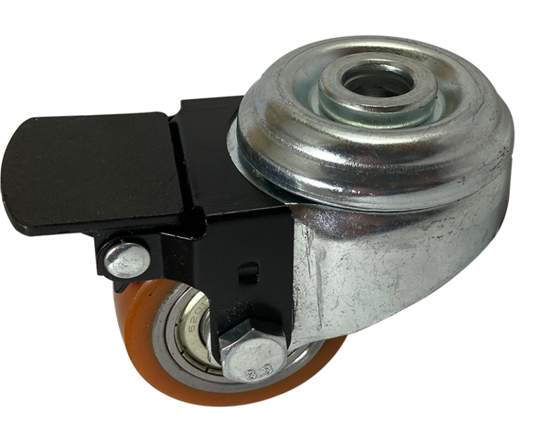 50mm Compact Swivel Brake Castor, 150kg Capacity | Polyurethane Tyre ...