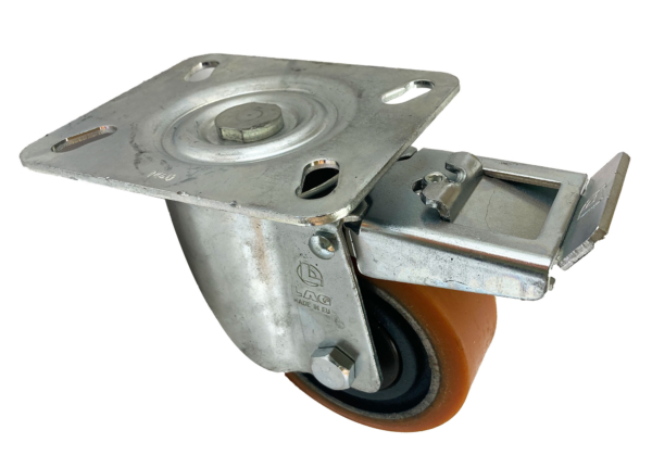 Braked Castors | Keystone Castors - Trolley, DIY and Industrial Duty ...